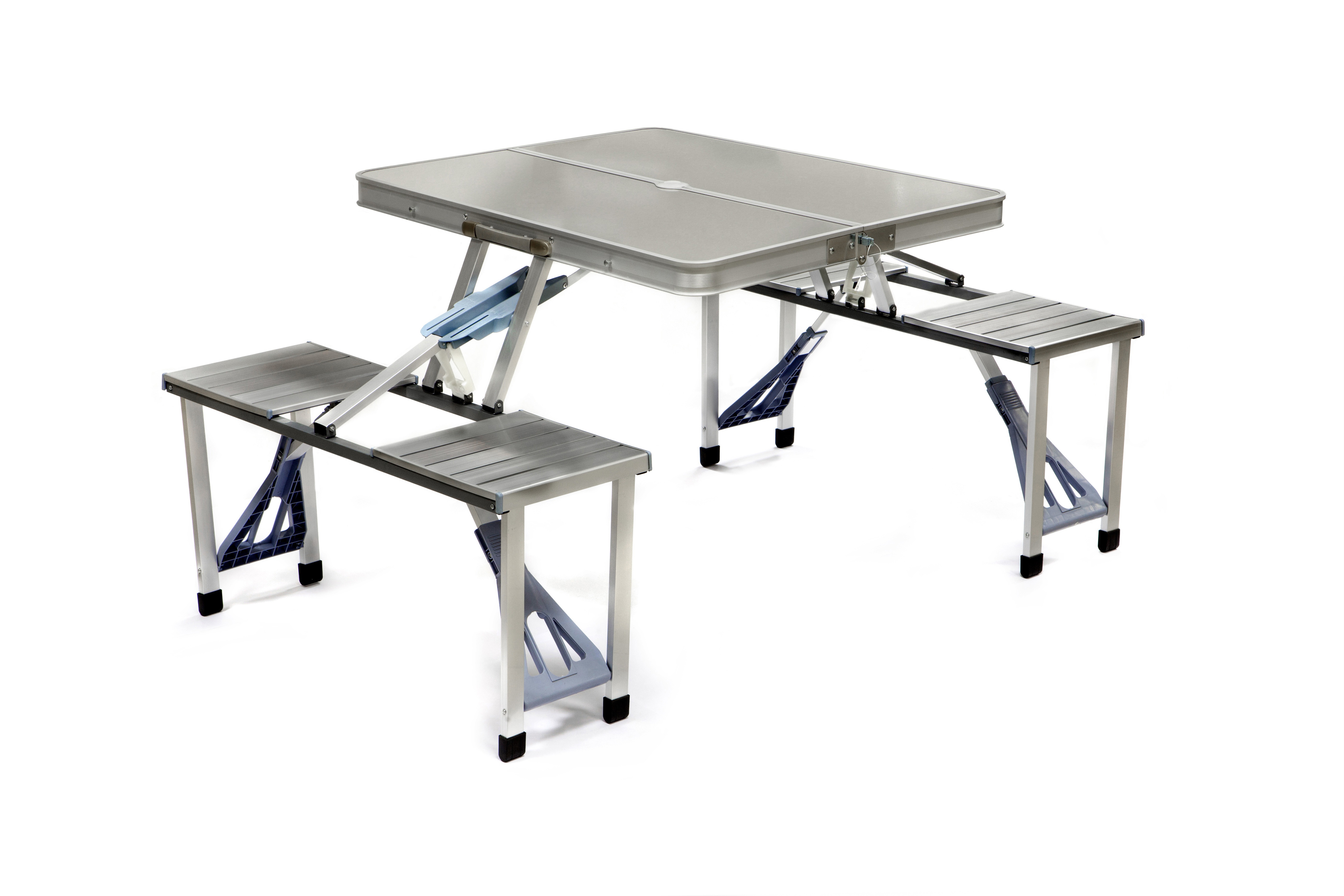 Алюминиевый складной туристический столик (0.85m x 0.66m x 0.66m) с ...
